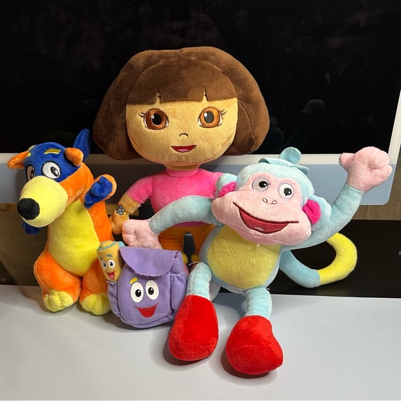 Nickelodeon | Toys | Dora The Explorer Lot Of 3 Plush Dora Boots Swiper ...